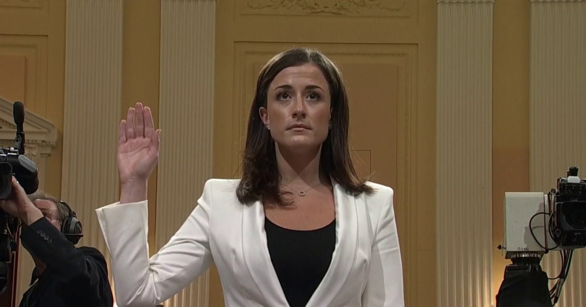 Fmr. White House aide Cassidy Hutchinson’s Jan. 6 testimony unveiled ...