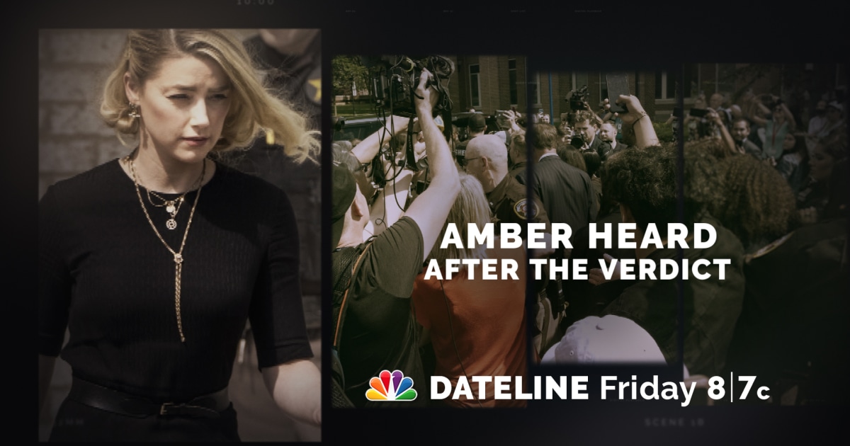 DATELINE SPECIAL FRIDAY SNEAK PEEK -- Amber Heard: After the Verdict