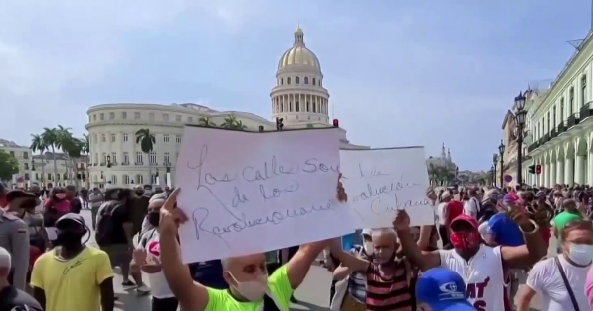 Today marks one year since historic anti-government protests in Cuba