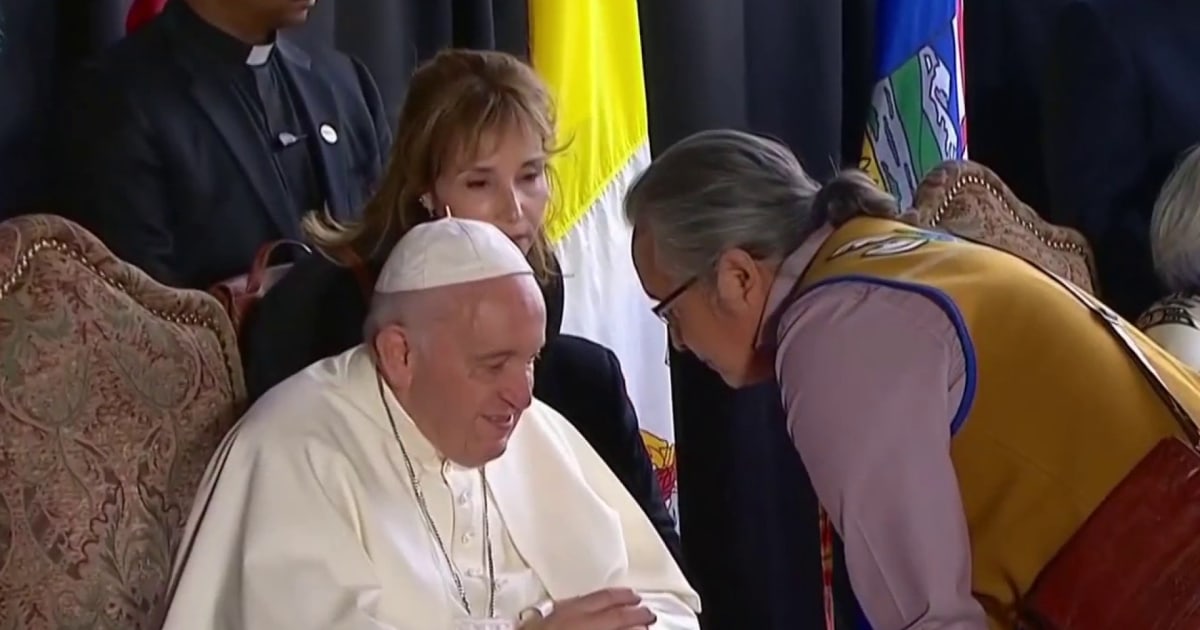 Pope lands in Canada, apologizing for the church’s Indigenous abuse