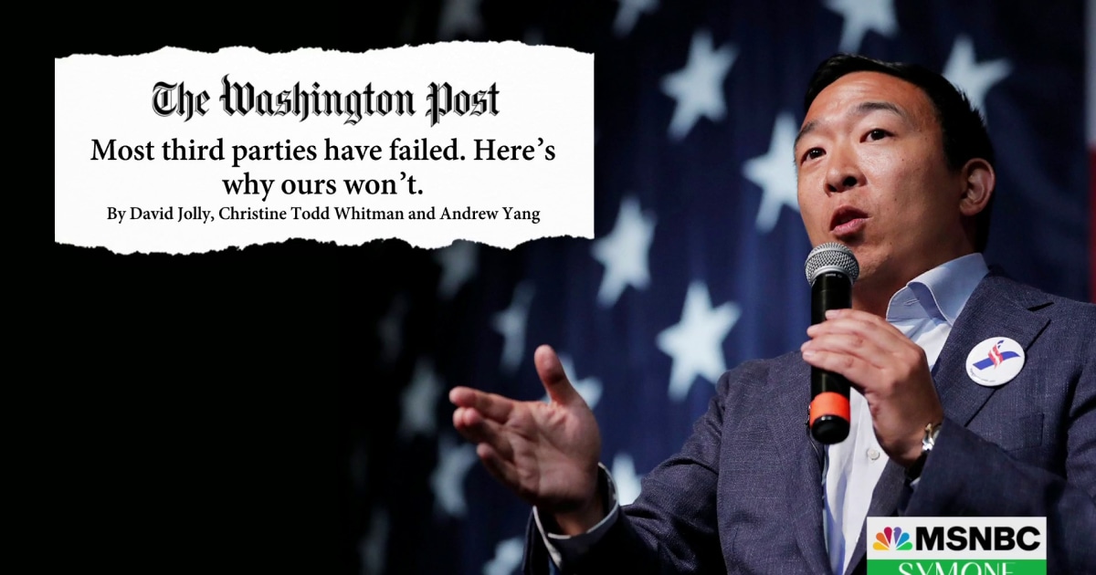 Andrew Yang and colleagues prepare to launch the Forward political party