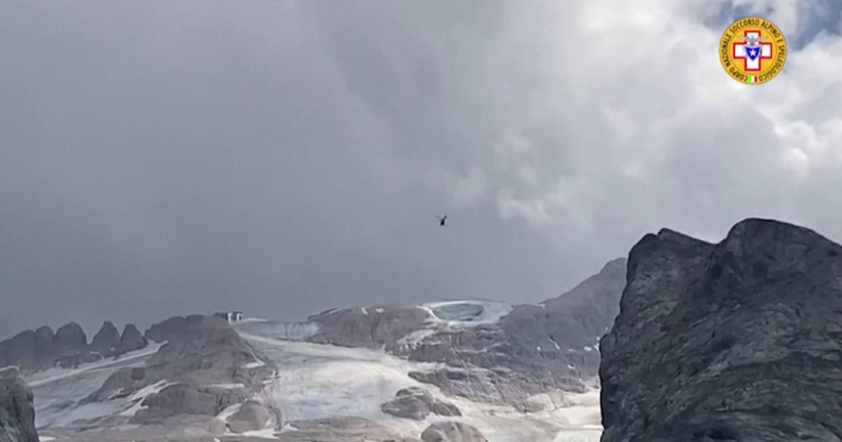 Italian glacier collapses down mountain killing several people