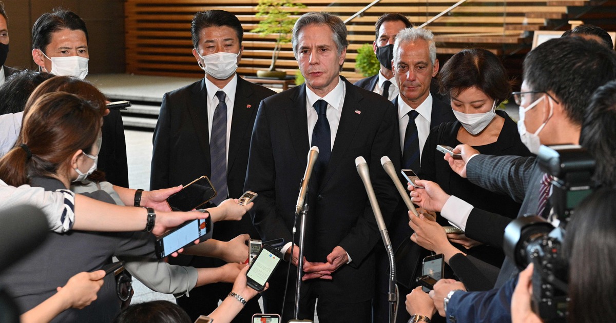 Blinken pays tribute to former Japanese Prime Minister Shinzo Abe
