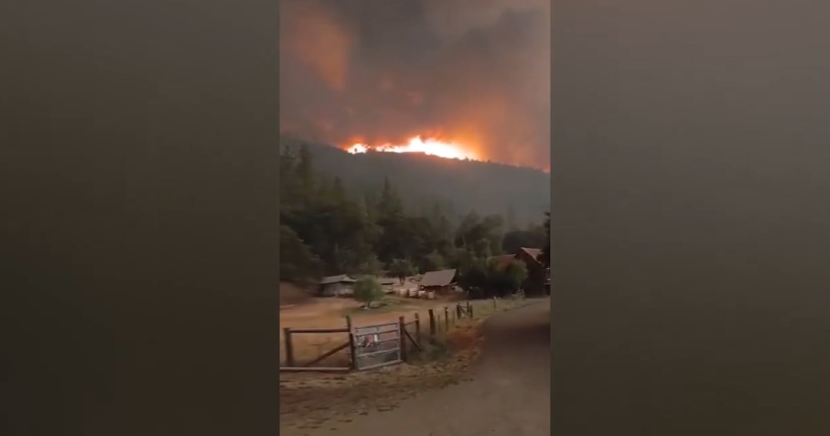 California's McKinney Fire captured by residents, time-lapse, and ...
