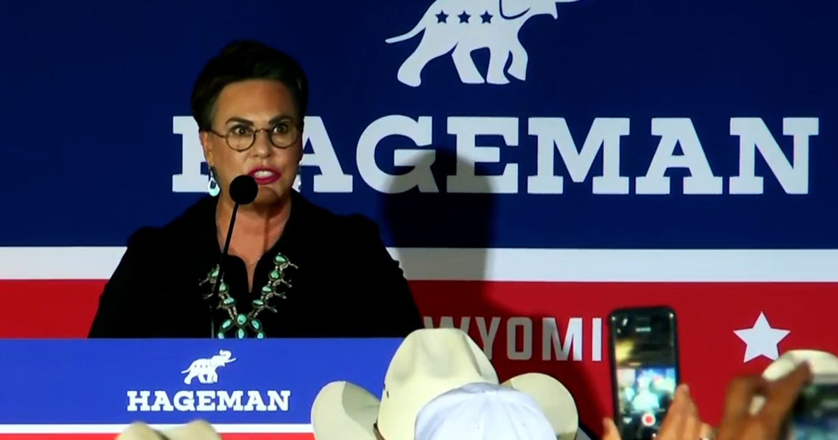 Hageman celebrates win over Cheney in Wyoming GOP House primary
