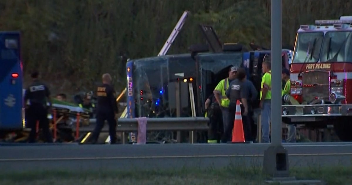 At least one person killed, more than a dozen injured in New Jersey bus ...