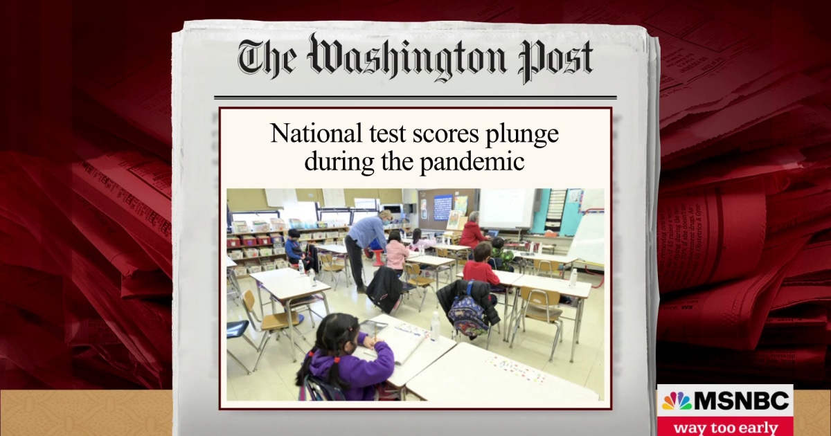 National test scores fall to lowest levels in decades