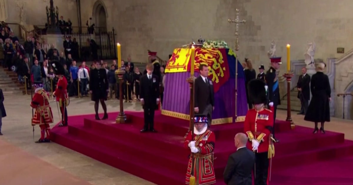 Prince William and Harry hold vigil at Westminster