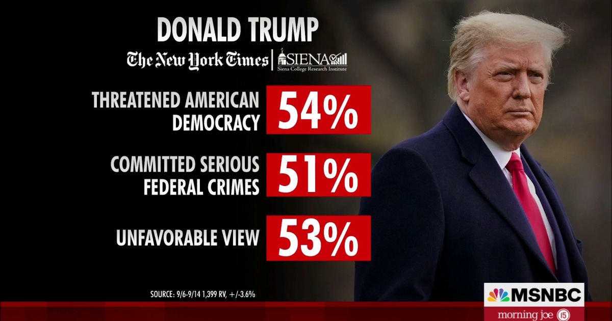 Trump threatened democracy after 2020 election, say 54 percent of ...