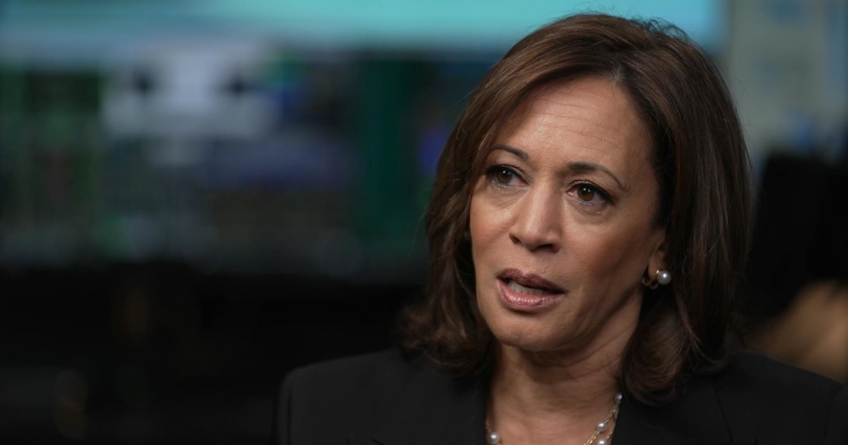VP Harris on the possibility of charging a former president: Americans ...