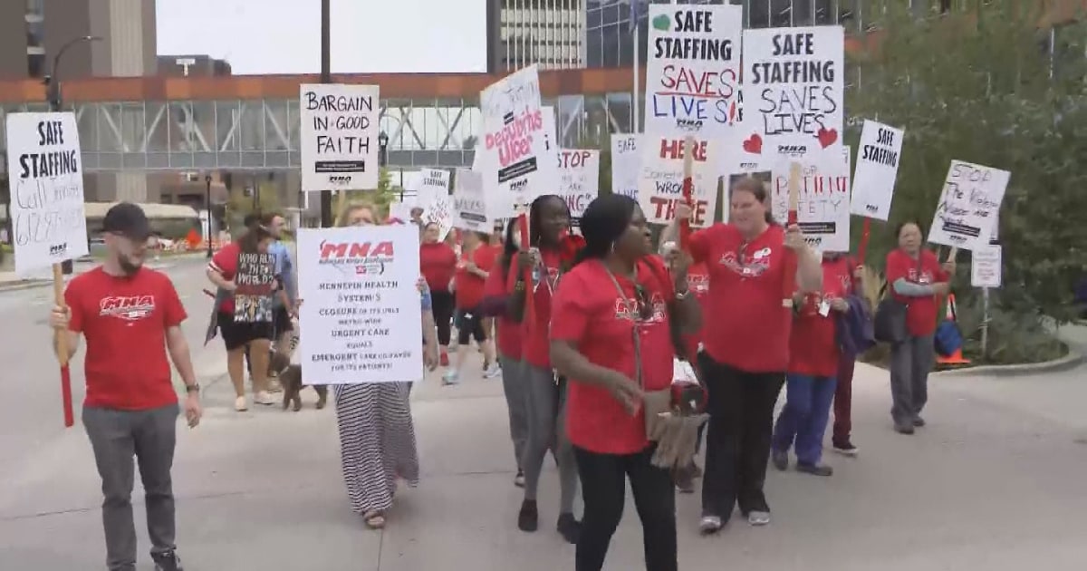 Thousands of Minnesota nurses strike, demanding higher wages