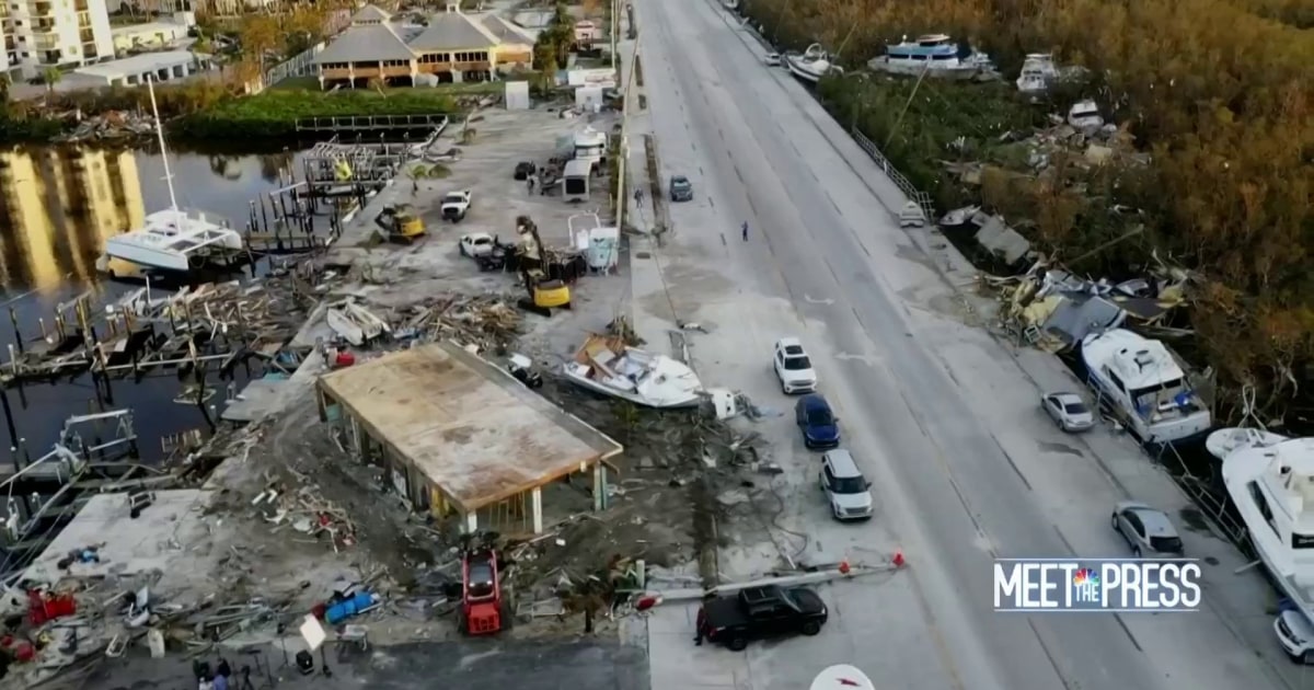 ‘This entire area was once a marina’: Catastrophic damage in Florida