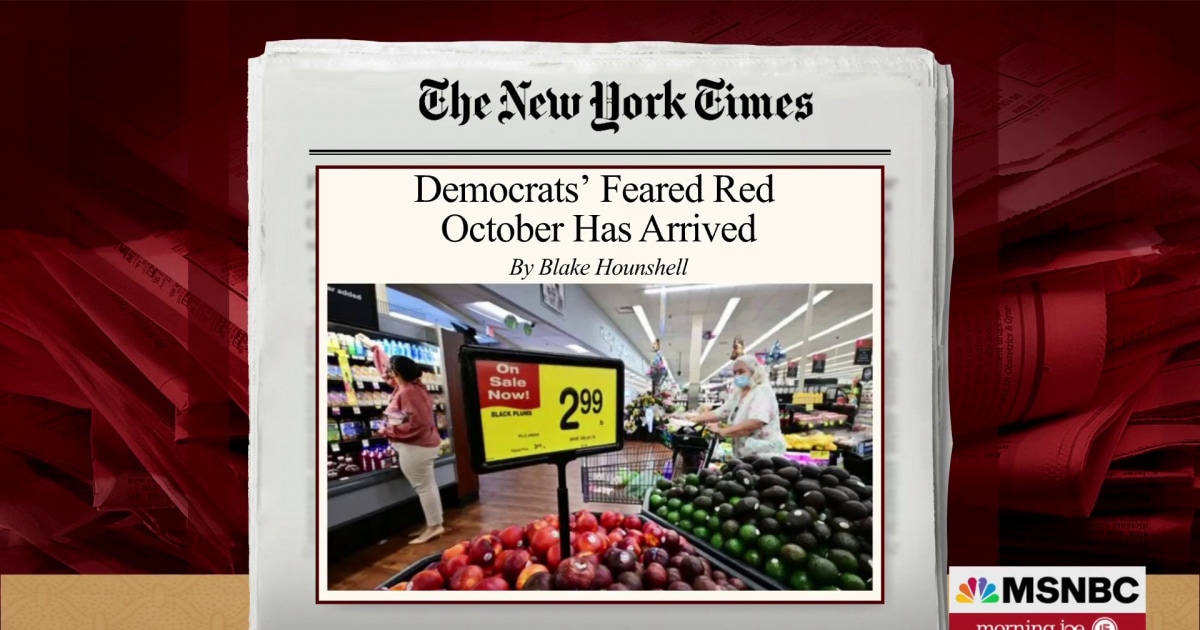 Democrats' feared 'Red October' has arrived, says the New York Times