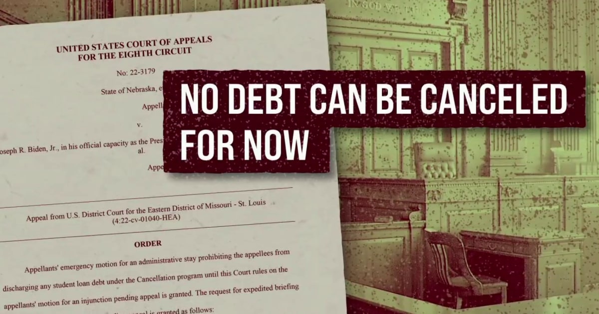President Biden’s student debt relief program on pause