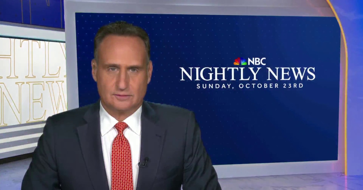 Nightly News Full Broadcast (October 23rd)