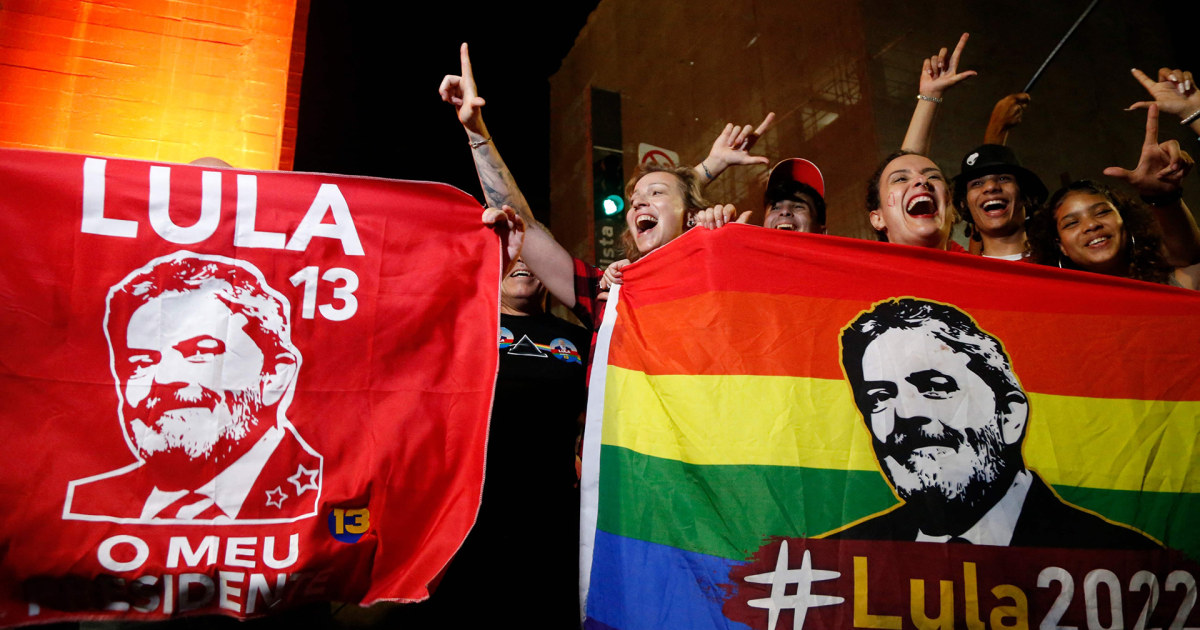 Supporters of Brazil’s President-elect Lula celebrate victory over ...