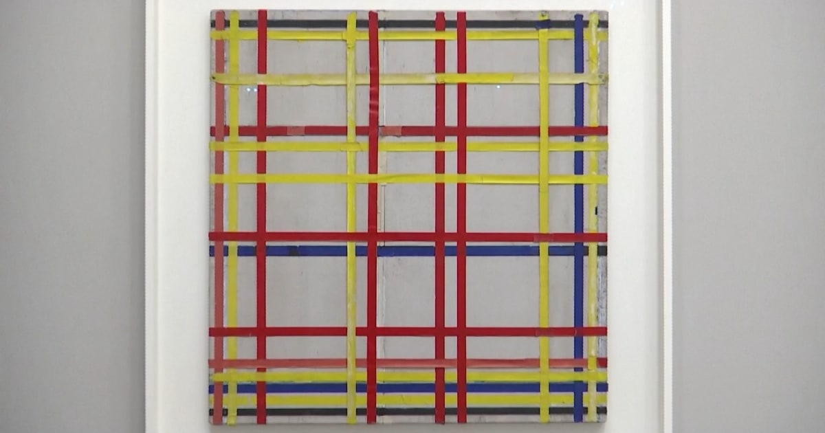 Mondrian artwork has been upside down for decades, curator says