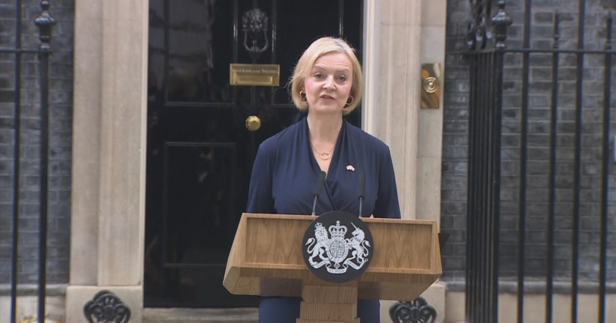 British Prime Minister Liz Truss resigns after 44 days