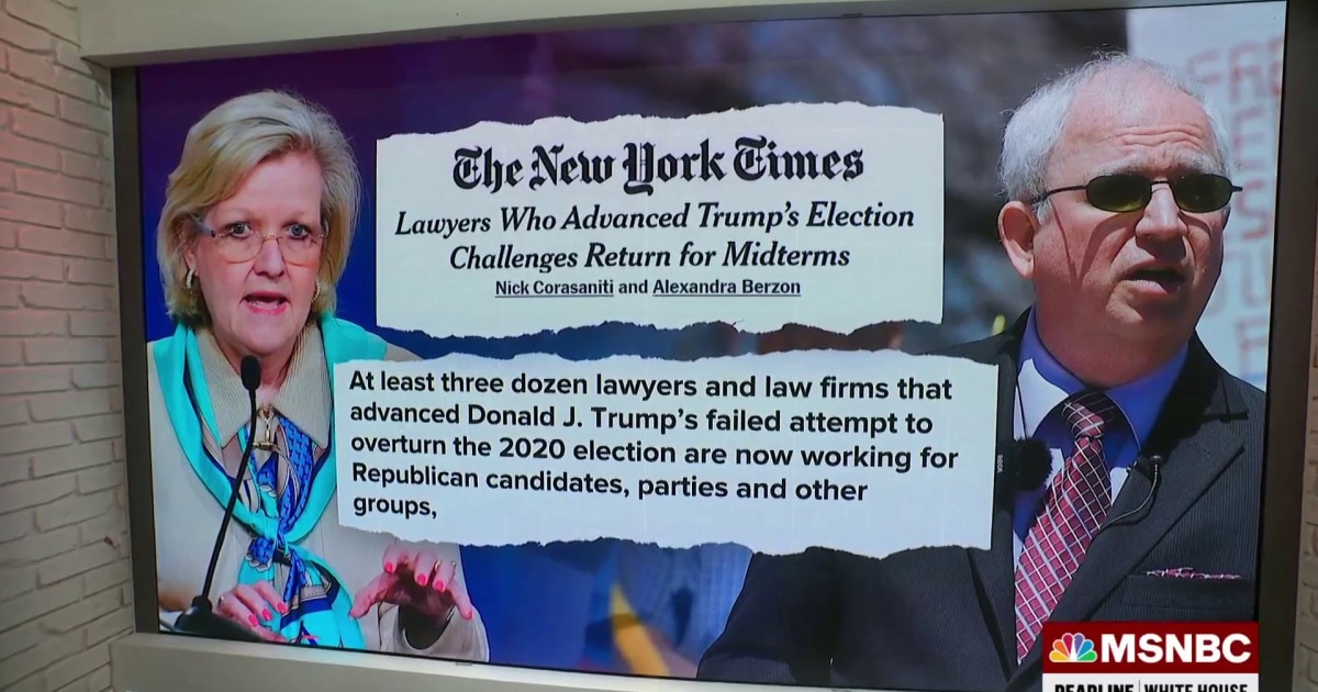 Lawyers who advanced Trump’s election challenges return for midterms