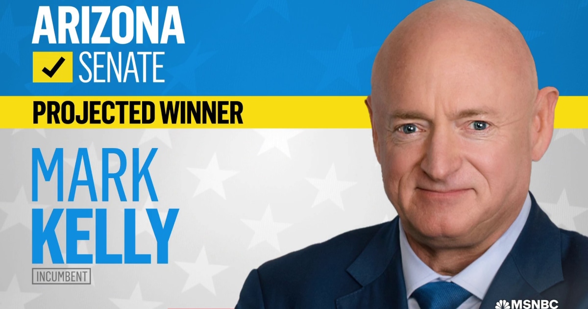 Nbc News Projects Az Sen Mark Kelly Wins Re Election