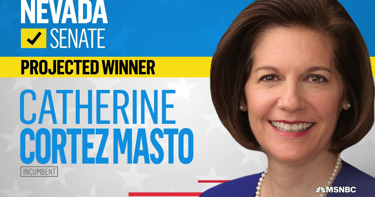 Catherine Cortez Masto wins Nevada U.S Senate seat, handing Democrats ...
