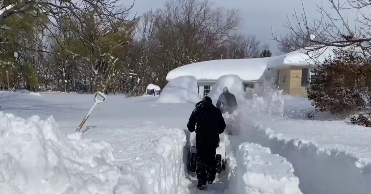 Almost seven feet of snow hits western New York