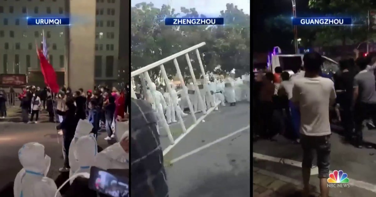 Unprecedented protests spread across China as crackdowns grow violent