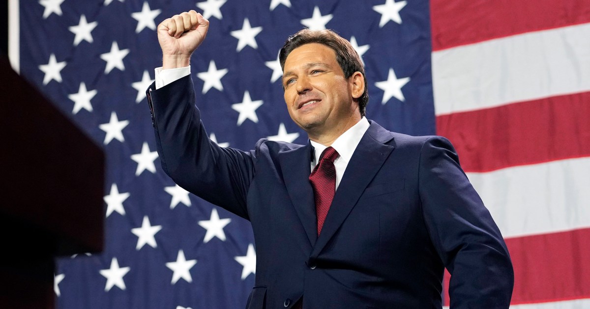 Florida Gov. DeSantis thanks supporters after winning re-election