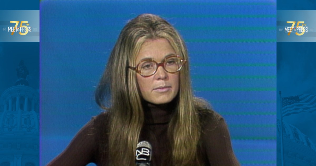 Full episode: Gloria Steinem calls for equal rights for women
