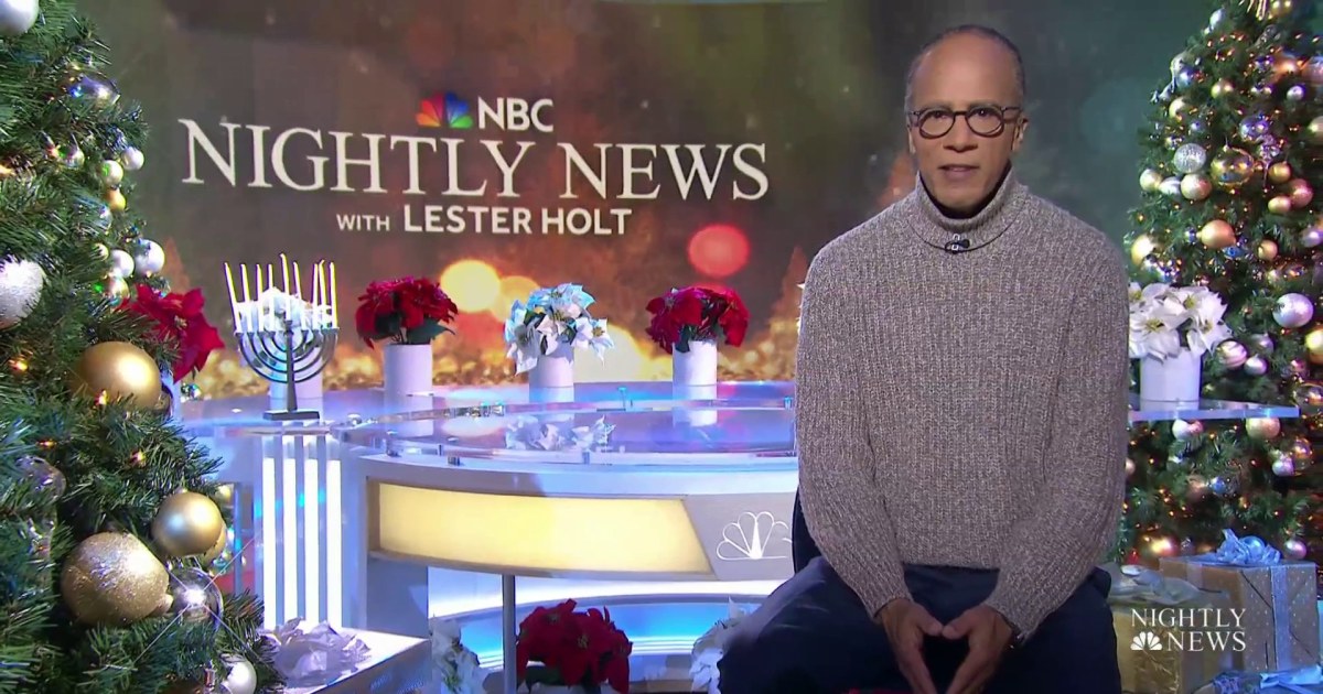 Lester Holt spotlights the NBC Nightly News staff behind the broadcast