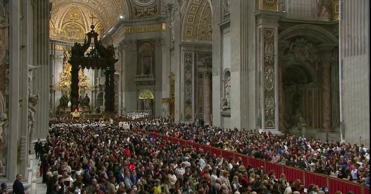 Pope Francis Presides Over Christmas Eve Midnight Mass