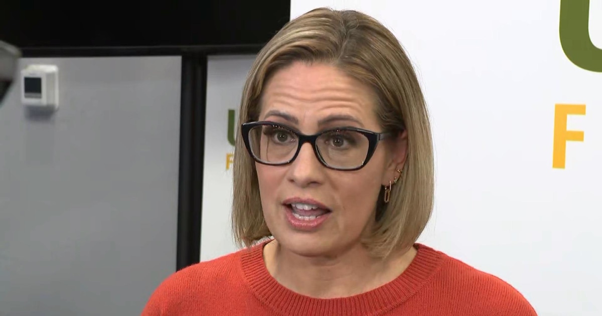 Sen. Sinema addresses decision to leave Democratic Party
