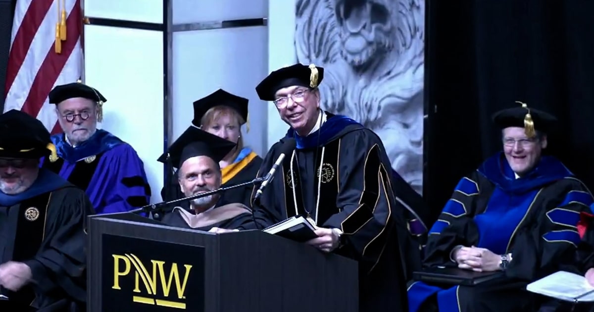 Chancellor of Purdue University Northwest mocks Asian language