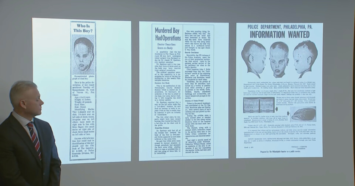 Philadelphia police identify 'Boy in the Box' 65 years after death