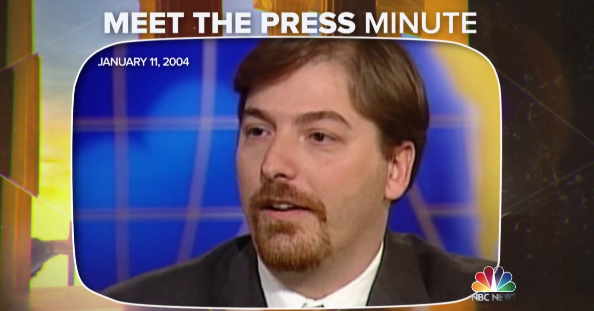 Meet the Press minute: Chuck Todd explains what a 'blog' is in 2004