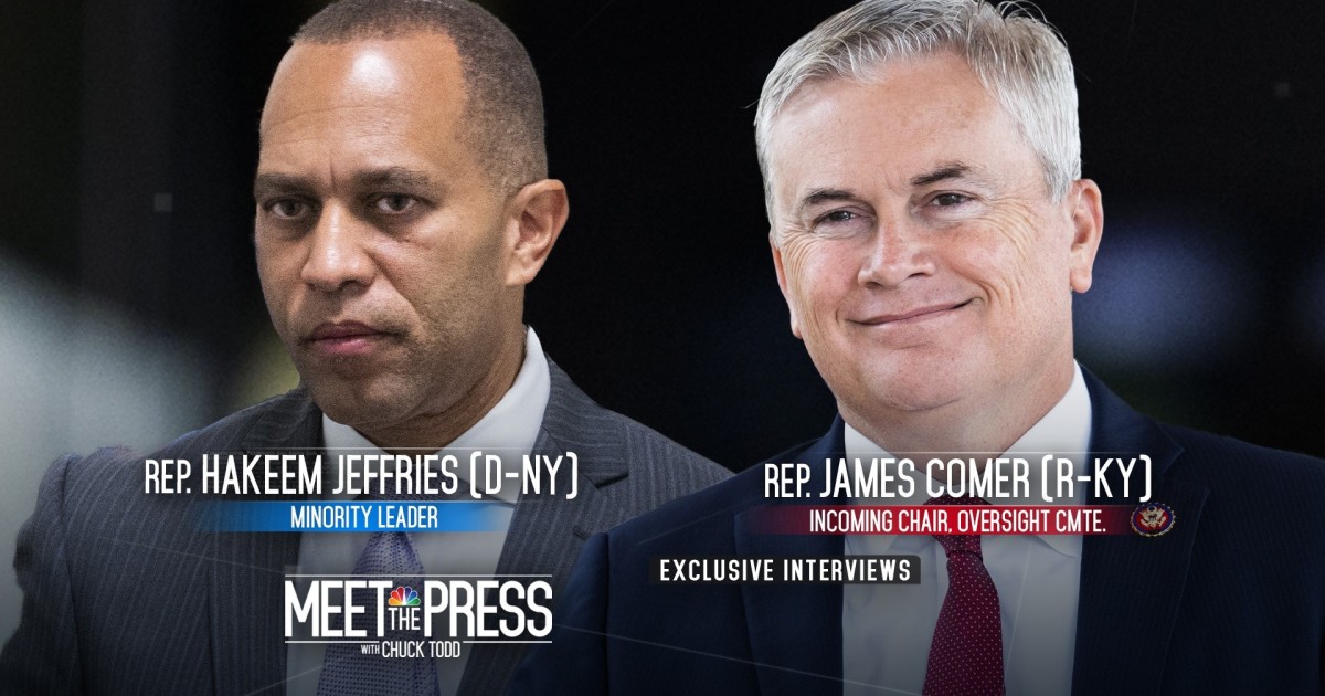 Jan. 8 — Reps. James Comer, Dan Bishop and Hakeem Jeffries