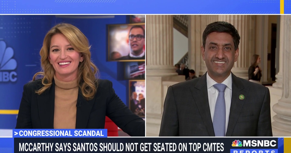 Rep. Ro Khanna on Rep. Santos 'It's embarassing to Congress.'