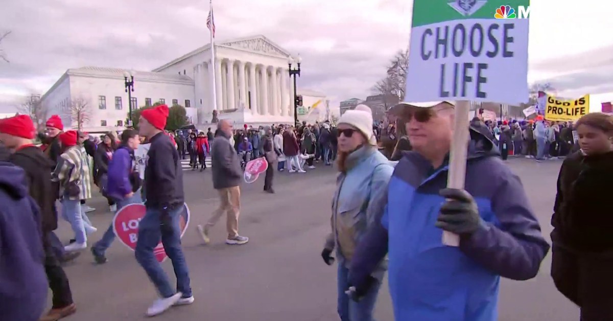 First March For Life since overturning of Roe v. Wade