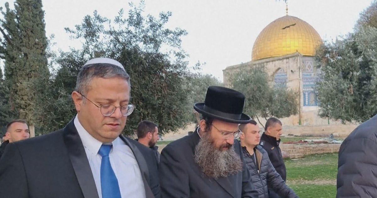 Ultranationalist Israeli lawmaker visits Jerusalem holy site