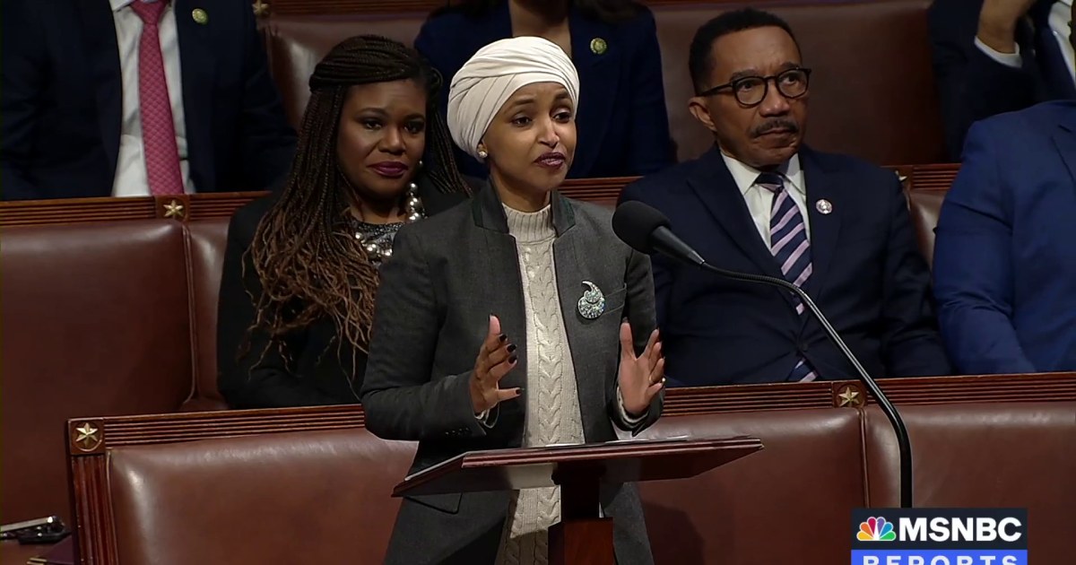Rep. Omar speaks before vote to remove her from House committee