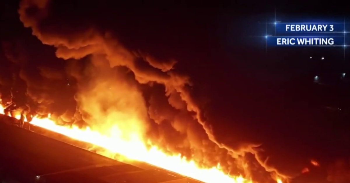 Ohio residents demanding answers after train derailment and burning ...