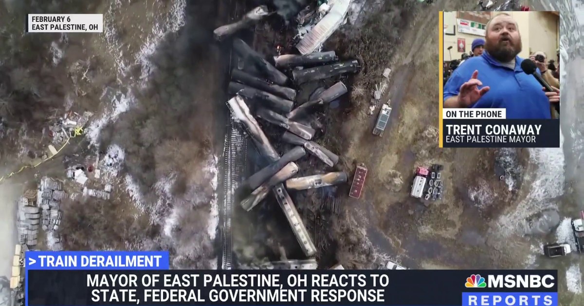 East Palestine Mayor on derailment aftermath: 'We're in this for a long ...