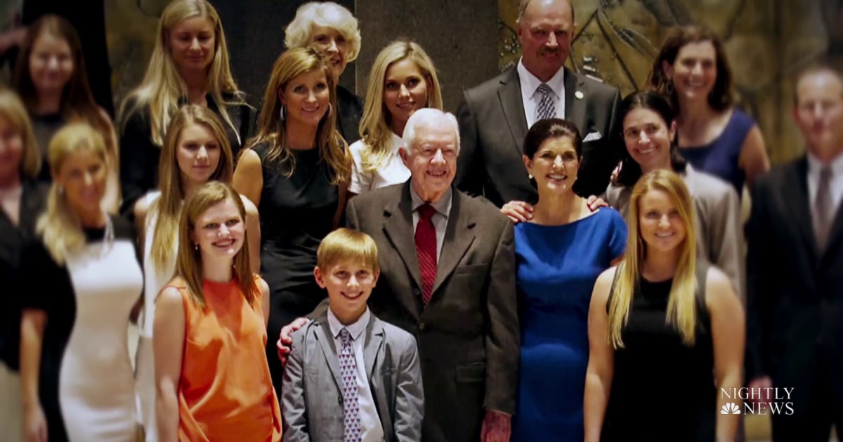Family of former President Jimmy Carter gathers in Plains, Georgia