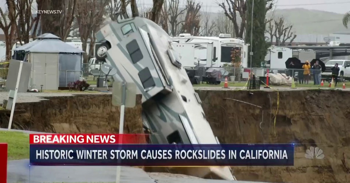 California battered by heavy rain and historic snow