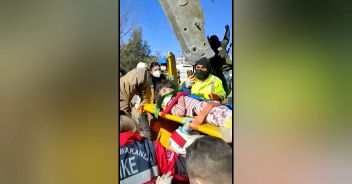 Video shows young girl rescued more than a week after Turkish earthquake