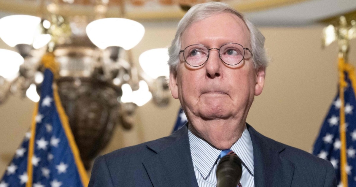Senate Minority Leader Mitch McConnell hospitalized after fall