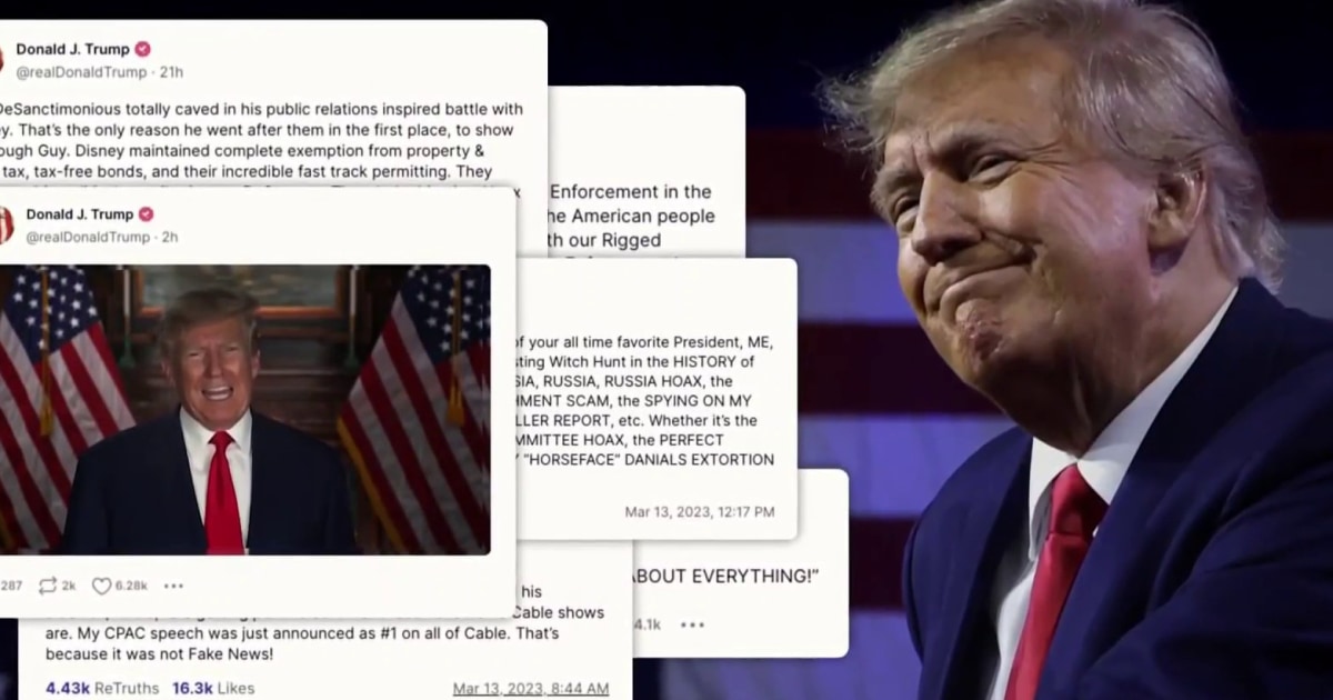 Trump fires off social media rants as possible criminal indictment lies ...