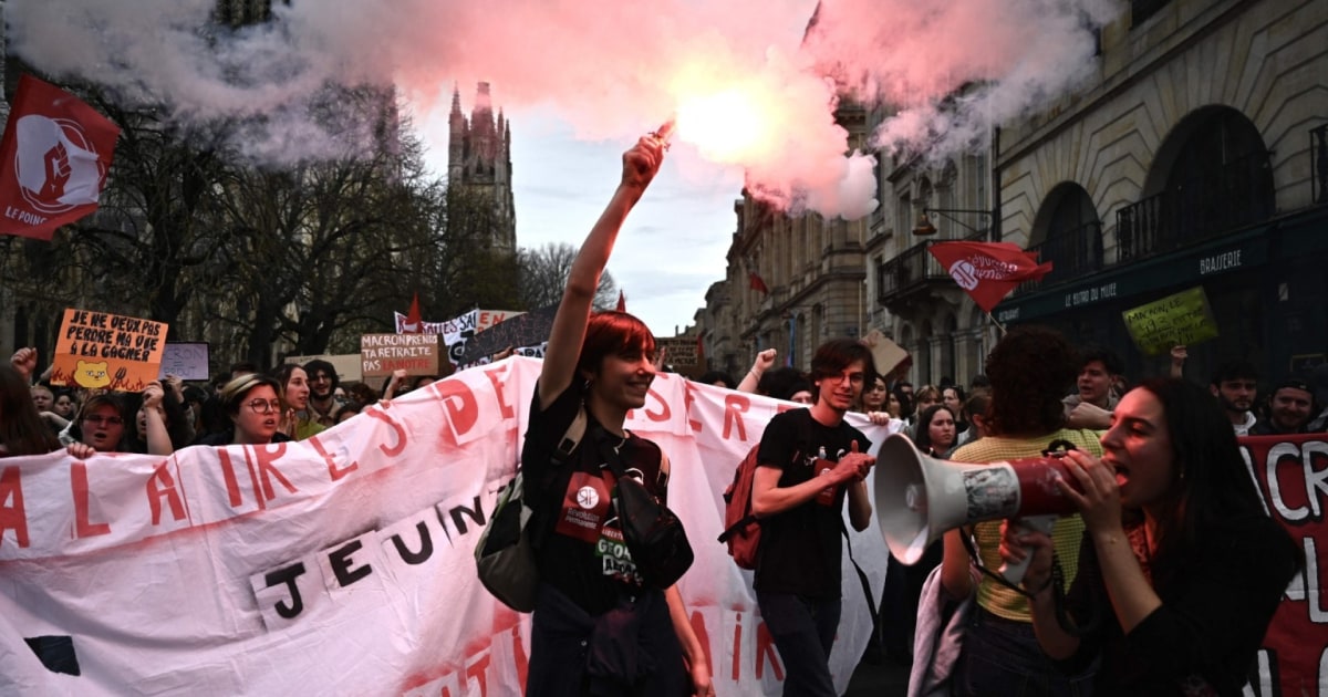 Protests over France’s pension reform stretch into 9th day