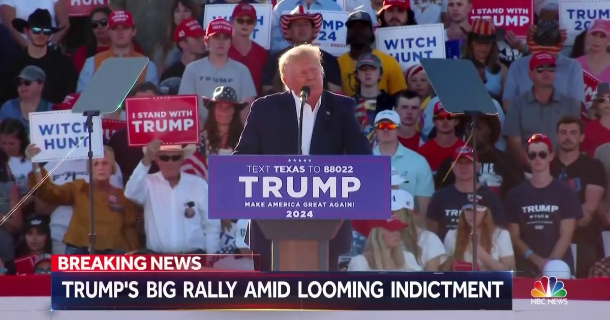 Trump holds first 2024 presidential campaign rally in Texas