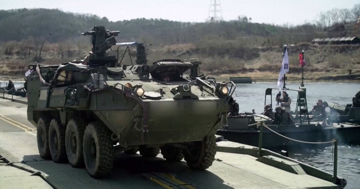 South Korea, U.S. stage huge military drills